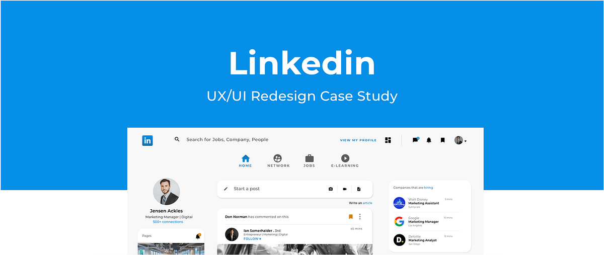 LinkedIn Redesign | Himaad Riaz