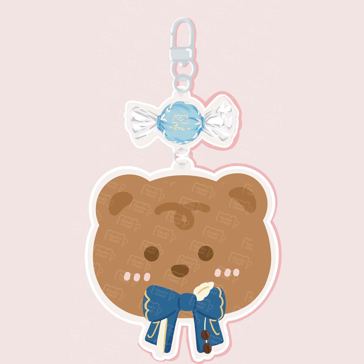 Mocha Candy Combination Acrylic Keychain